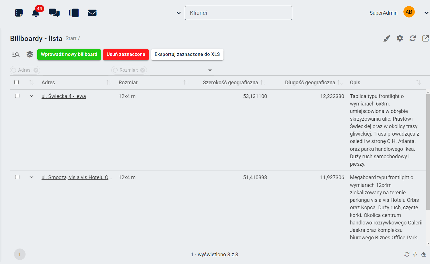 Oprogramowanie dla firm wynajmujących nośniki reklamowe – BS4
